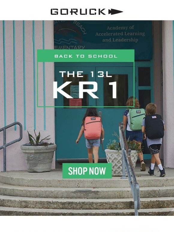 GORUCK: 13L KR1: The Ultimate Kid Ruck is Back in Time for School | Milled
