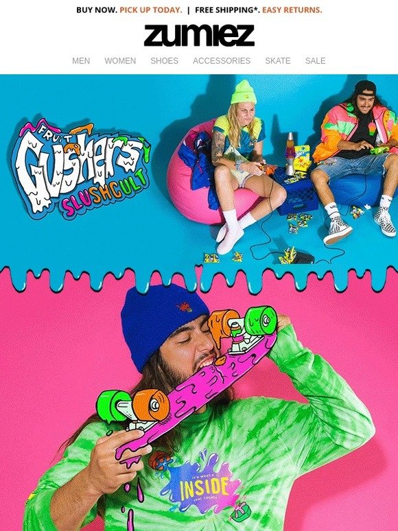 Zumiez: Slushcult x Gushers Collab' // Just Landed | Milled