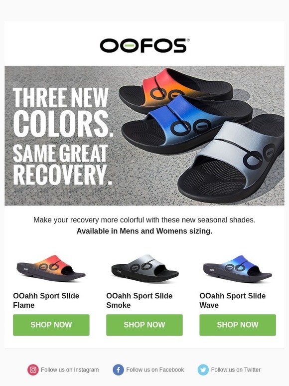 OOFOS: Get ready to OOahh at these new colors | Milled