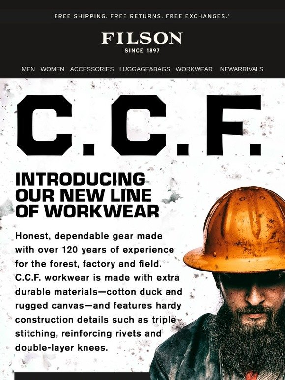 Filson: Introducing C.C.F. | Milled