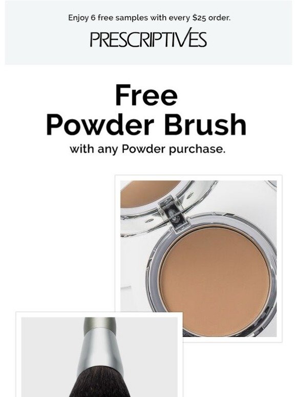Prescriptives: Limited Time Only - Free Powder Brush! | Milled