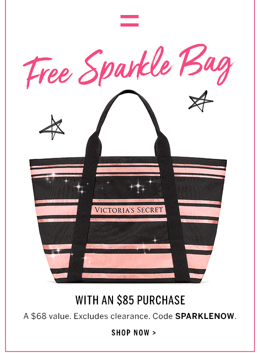 Victoria's Secret: Free SPARKLE bag! | Milled