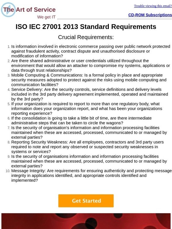 The Art of Service: ISO IEC 27001 2013 Standard Requirements: | Milled