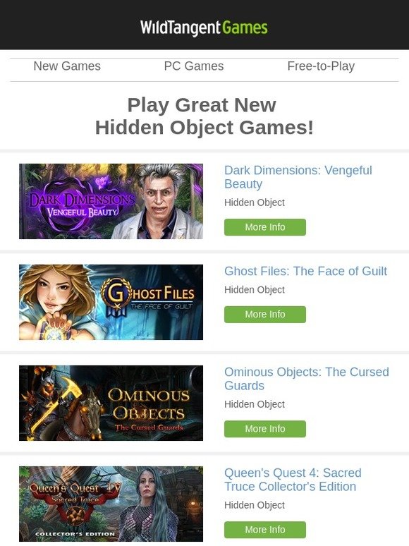 WildTangent Games: new new HIDDEN OBJECT GAMES new new | Milled