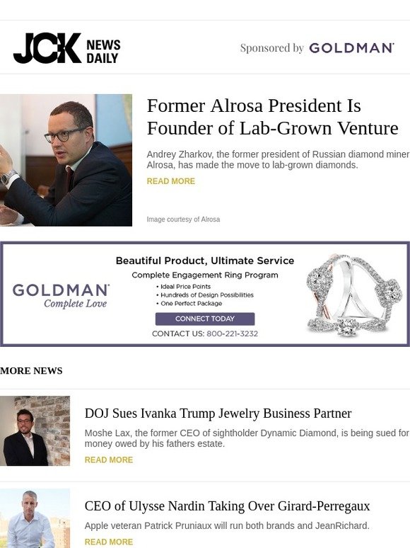 JCK: Former Alrosa President Is Founder of Lab-Grown Venture | Milled