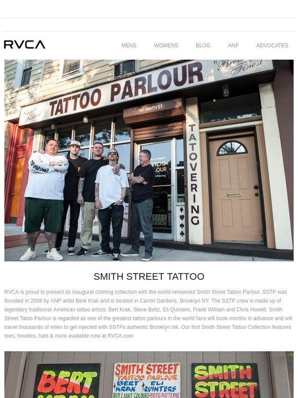 RVCA: The Smith Street Tattoo Collection | Milled