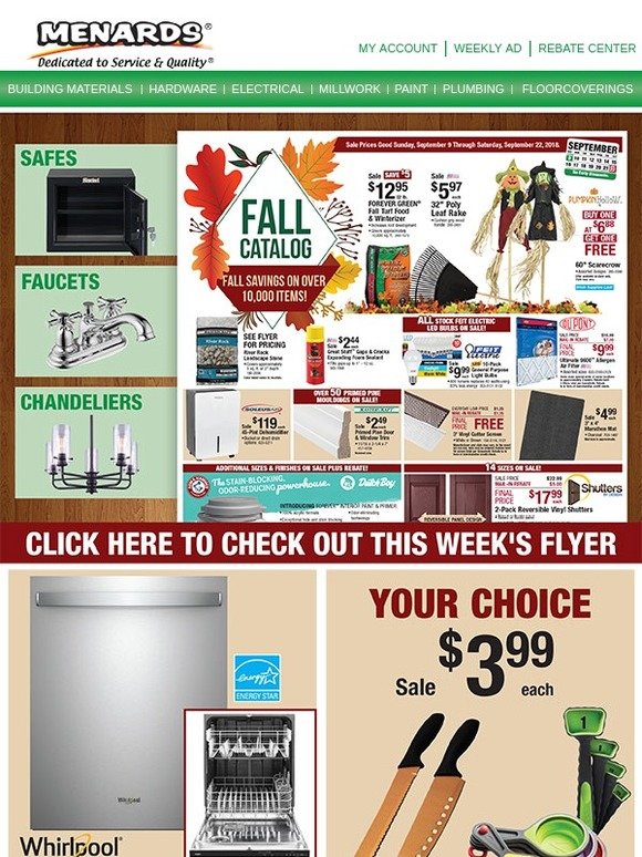 Menards: 🍂 FALL CATALOG: Savings On Over 10,000 Items! | Milled