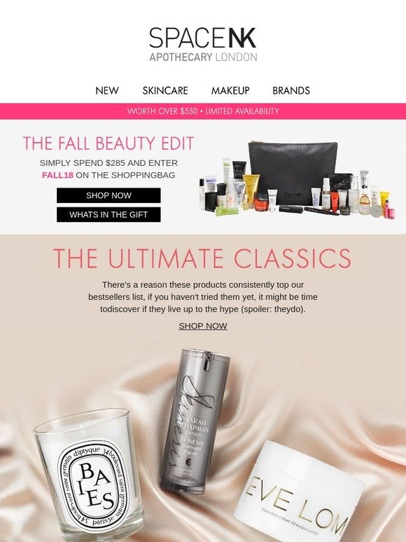 Space NK: The ultimate classics, as hailed by you | Milled