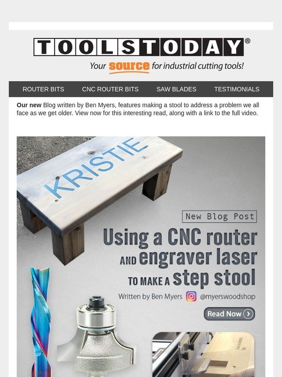 Tools Today: , Our latest blog feature is now available – making a step ...