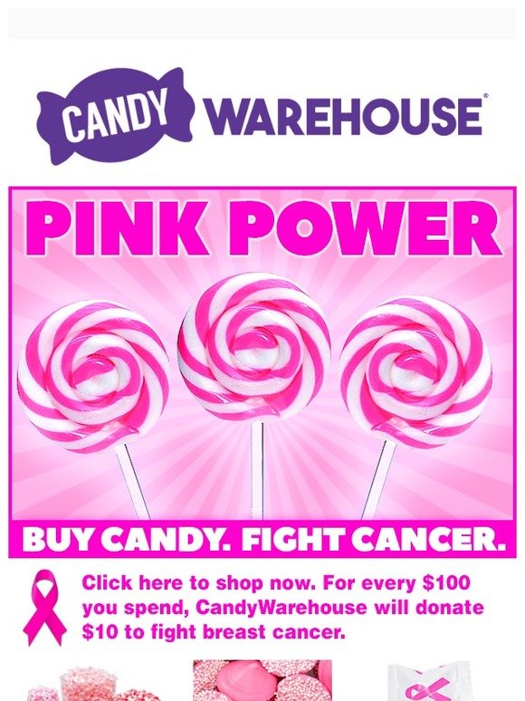 Candy Warehouse: Buy Candy - Fight Cancer | Milled