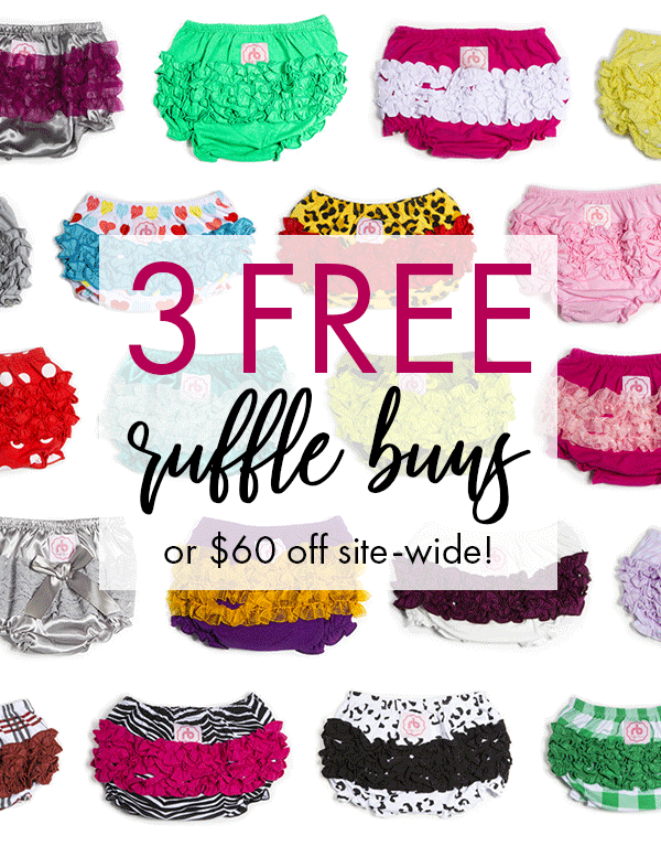Ruffle Buns: Enjoy 3 FREE Ruffle Buns ($60 value) | Milled