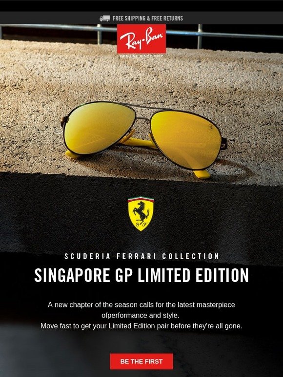 Ray-Ban: Introducing The Singapore GP Limited Edition | Milled