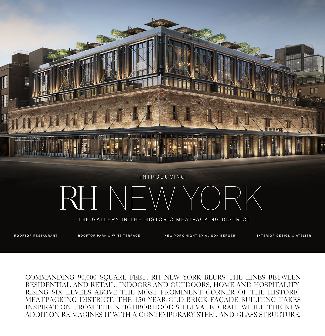 Restoration Hardware: We Invite You to Visit RH New York, The Gallery ...
