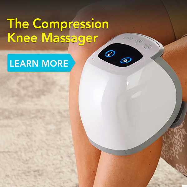 Hammacher Schlemmer: The Compression Knee Massager | Milled