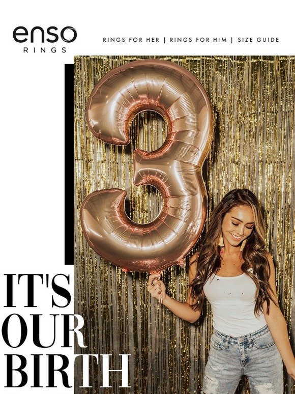 Enso Rings: It's Our Birthday! We're Celebrating With 30% Off 🎁 | Milled