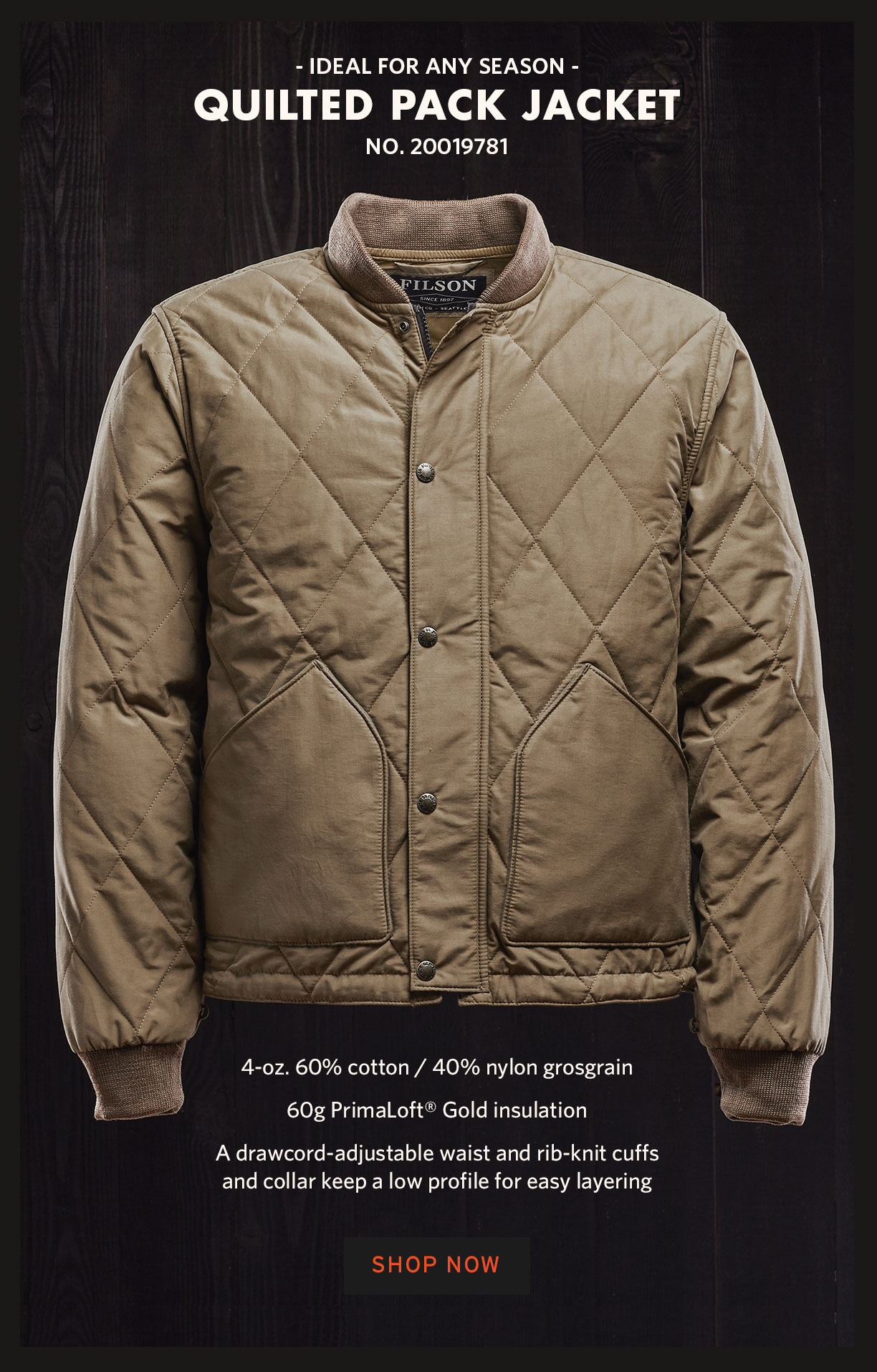 Filson: Jackets for Early Fall | Milled