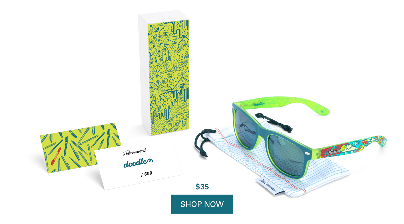 Knockaround: 🖊 Limited Edition Doodle Fort Knocks—now available! | Milled