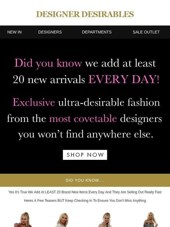 Designer Desirables: Did You Know.... | Milled