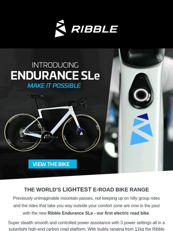 Ribble Cycles: Just Launched! Electric. Road. Bike | Milled