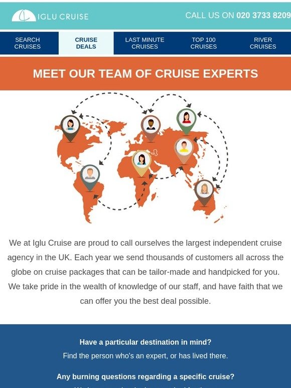 Iglu Cruise: Meet our team of cruise experts | Milled