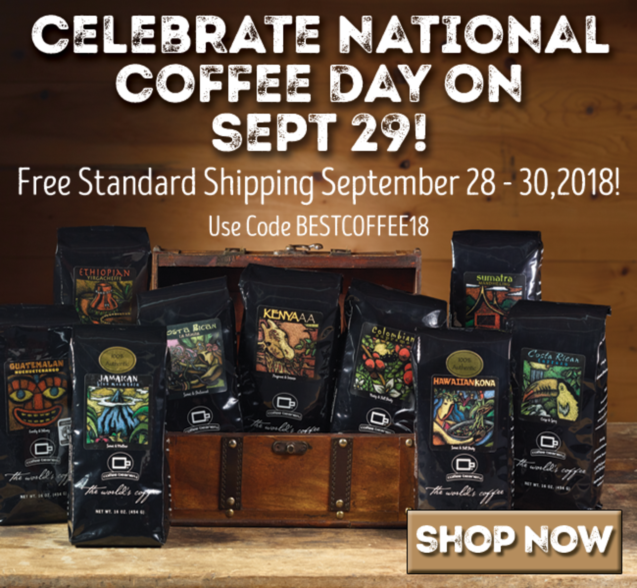 Coffee Beanery: Don't Forget...Free Standard Shipping to Celebrate ...