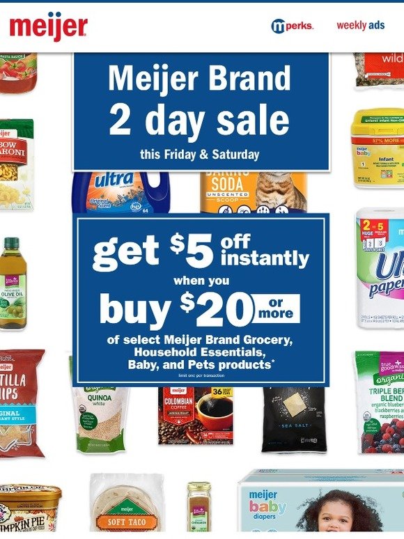 Meijer: Get $5 off your favorite Meijer Brand products! | Milled