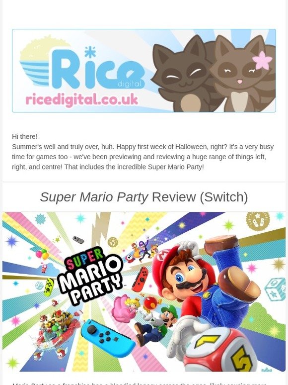 Rice Digital: Super Mario Party Review, Luigi's Mansion Preview, & More ...