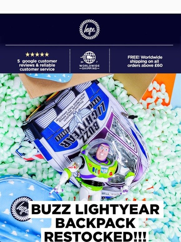 Hype: Buzz lightyear backpack Restocked and going quick...🔥🔥 | Milled