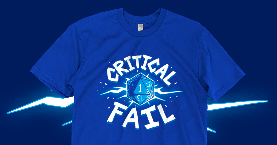 TeeTurtle: what a Critical Fail... | Milled