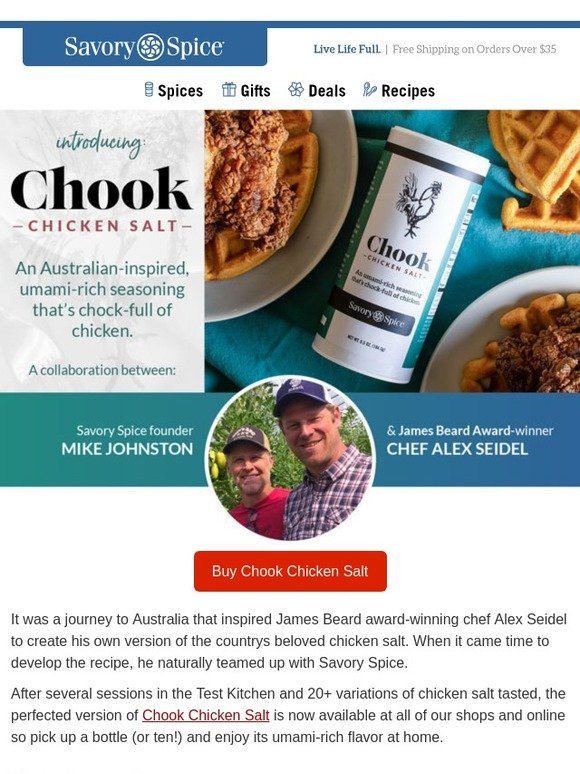 Savory Spice Shop: Introducing: Chook Chicken Salt | Milled