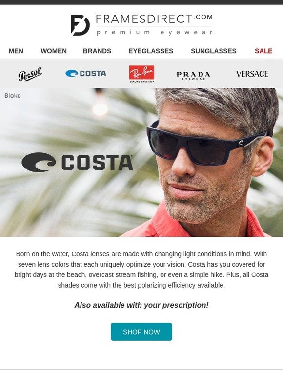 FramesDirect.com: 🌊 Costa | Are you ready for adventure? | Milled