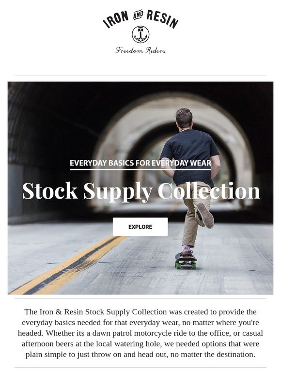 Iron and Resin: Everyday Basics for Everyday Wear. | Milled