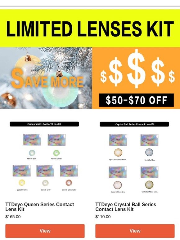 TTDEYE: ★New Limited Lenses Kit：Crystal Ball Series ! Save $50~$70 ...