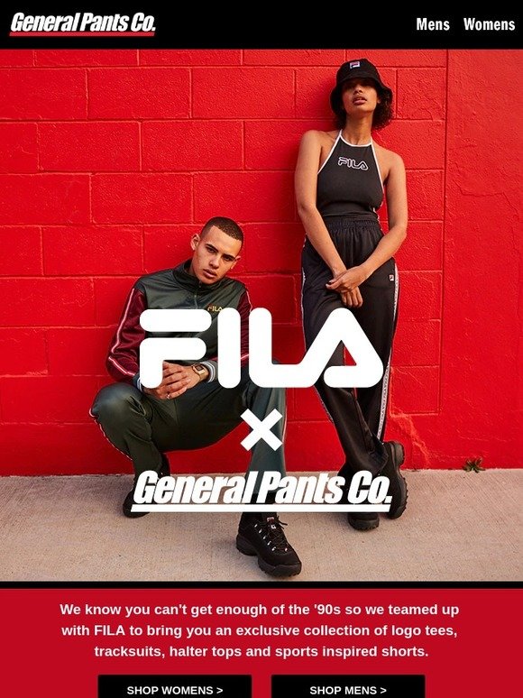 General Pants: FILA styles you won't find anywhere else. | Milled