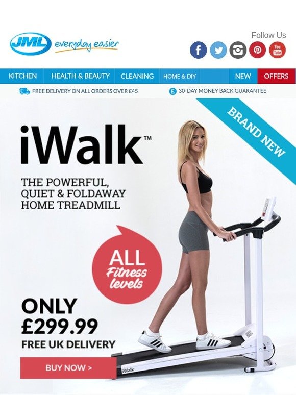 JML: iWalk, the ultimate treadmill everyone is talking about! | Milled