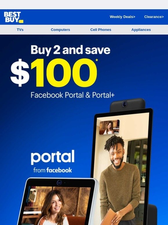 Best Buy: Introducing Facebook Portal: Buy 2, save $100 | Milled