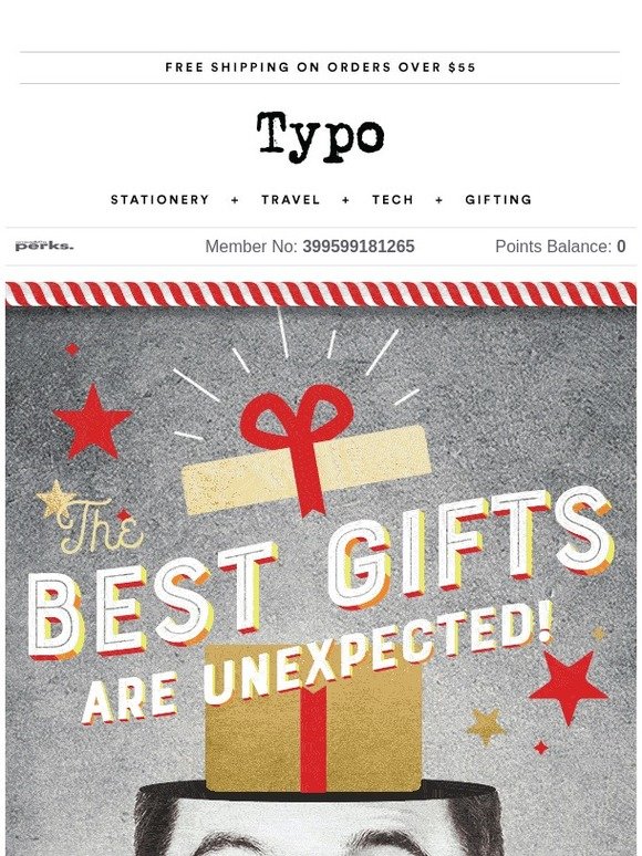 Typo: Typo Christmas Gift shop now open! 🎁 | Milled