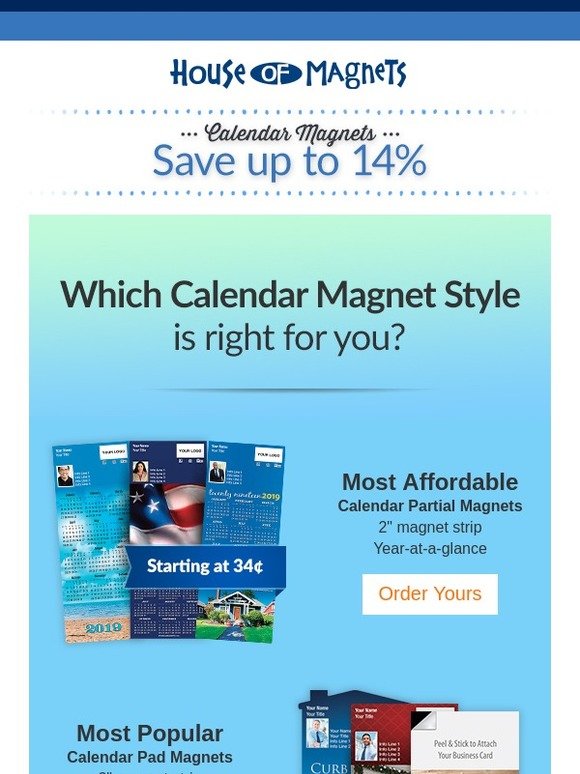 House of Magnets: Which calendar magnet is right for you? | Milled