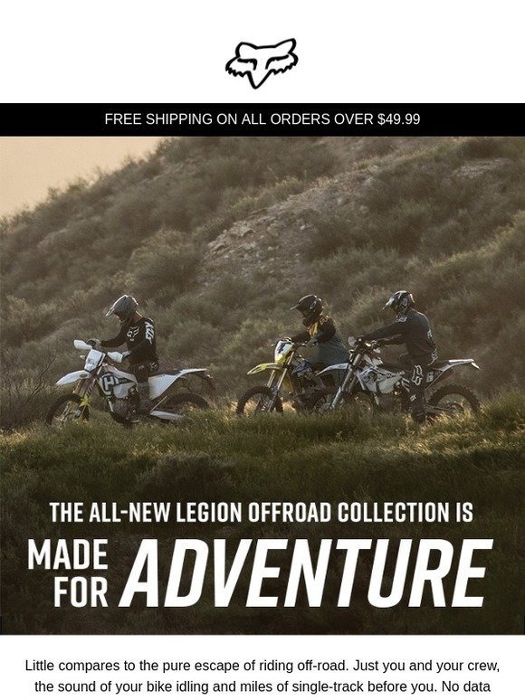 Fox Racing: First Look: Introducing Legion Off-Road | Milled