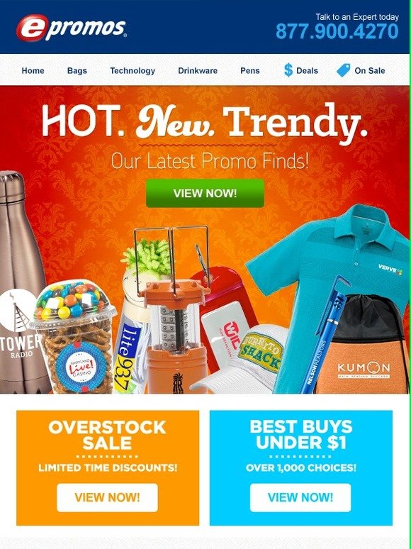 ePromos: Special Viewing: Brand New Arrivals Are Here! | Milled