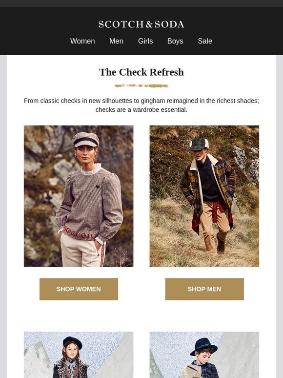 Scotch & Soda: Checkmate. Get This Seasons Most Wanted Pattern | Milled