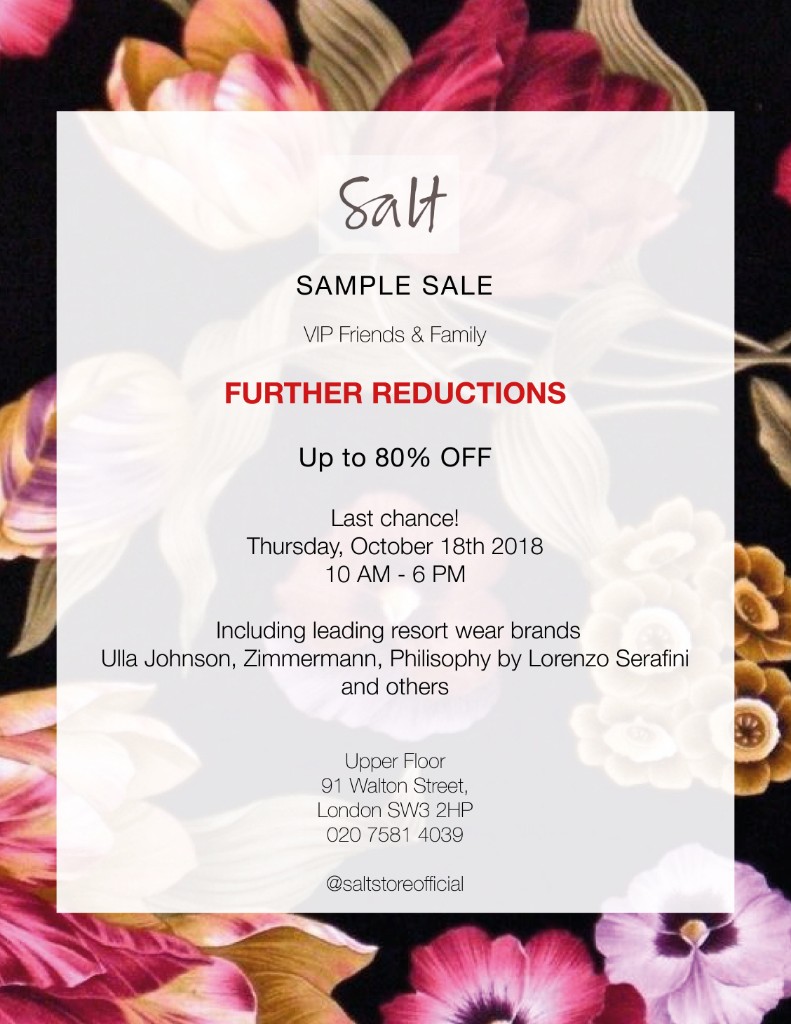 Salt Resort Wear: Sample Sale FURTHER REDUCTIONS | Milled