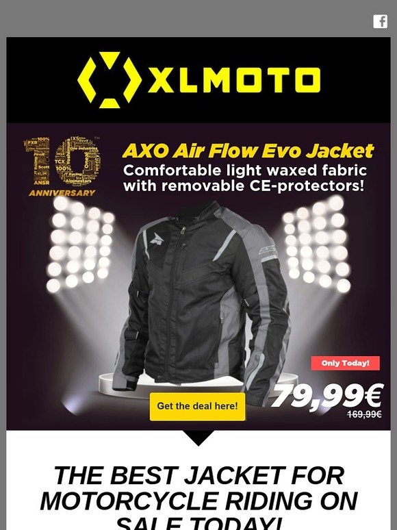 XLmoto: Today only! Motorcycle jacket from AXO now 79.99€ | Milled