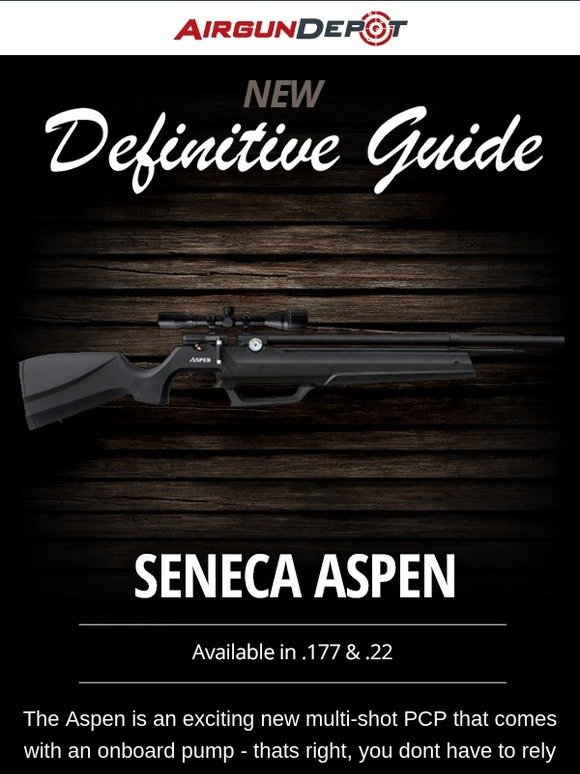 Airgun Depot: New! Definitive Guide to the Seneca ASPEN | Milled
