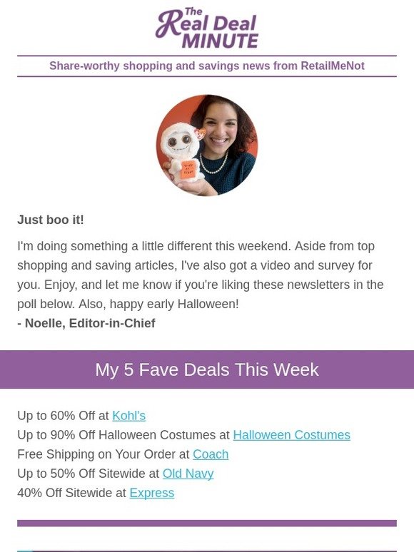 RetailMeNot: Halloween Freebies 🎃 | Spooktacular Shopping News | The ...