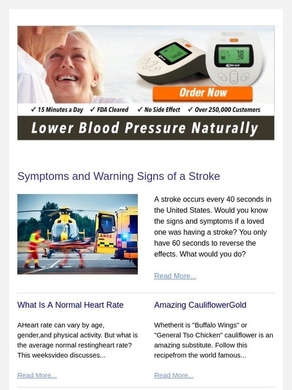 Resperate Symptoms And Warning Signs Of A Stroke Do You Know Them