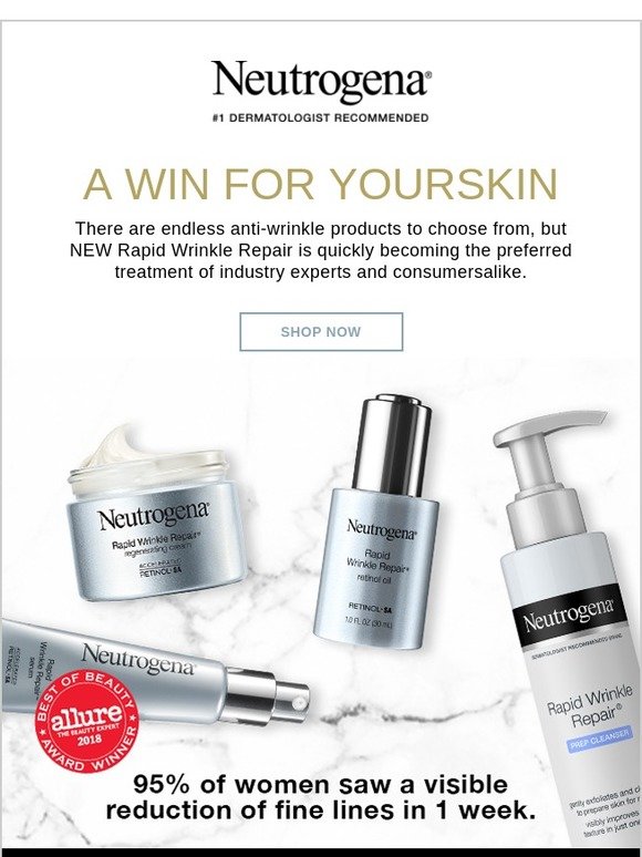 Neutrogena: The award-winning, time-erasing anti-wrinkle line is here ...