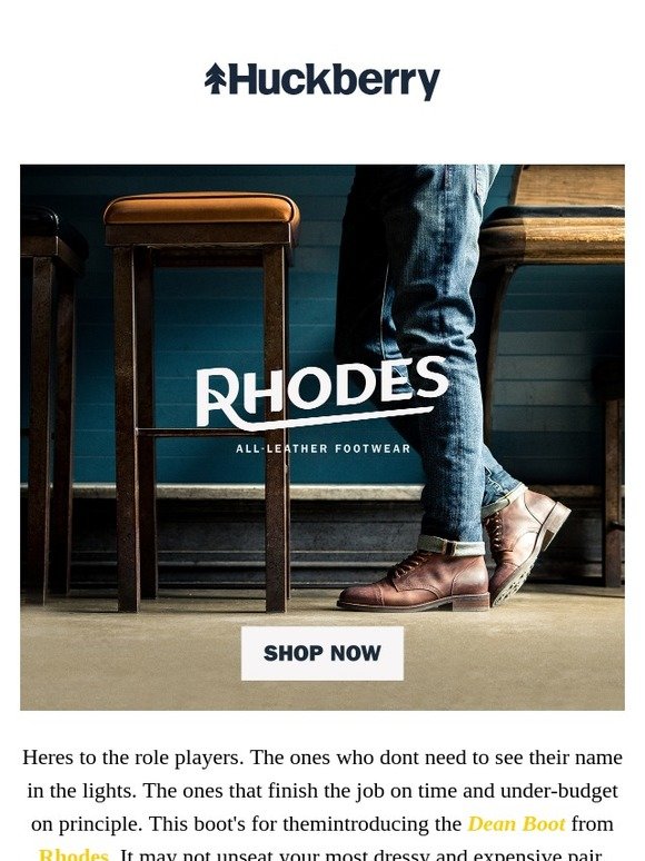 Huckberry: Introducing: The Rhodes Boot | Milled