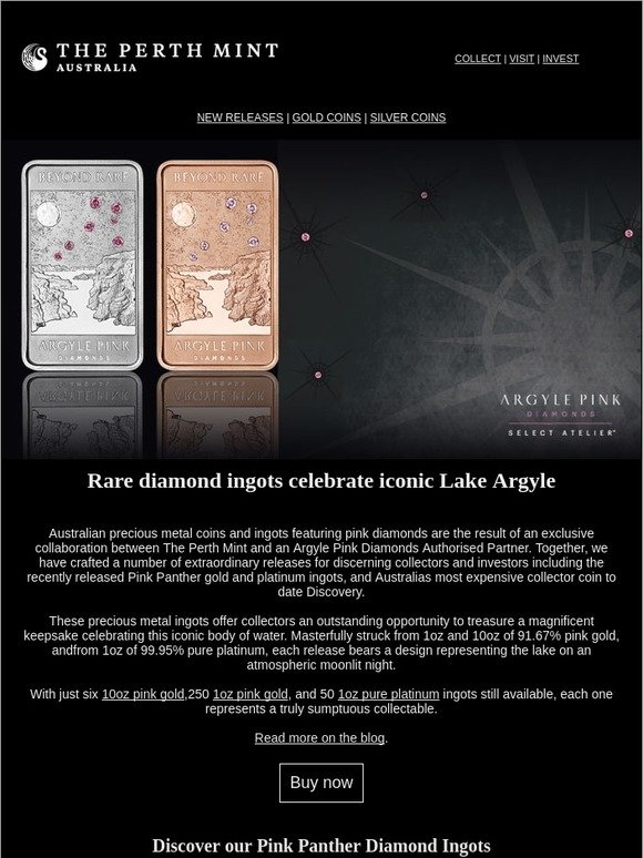 The Perth Mint: NEW: Rare diamond ingots celebrate iconic Lake Argyle ...