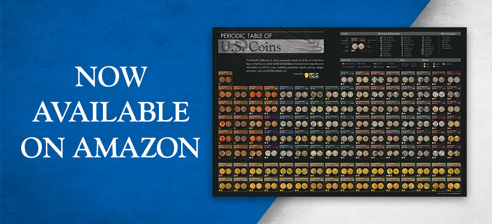 PCGS: Limited Edition: PCGS Periodic Table of Coins Poster | Milled